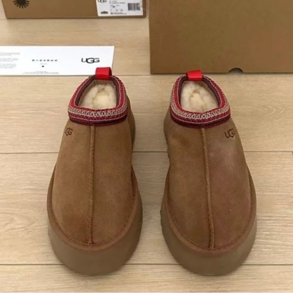 UGG | Shoes | Chestnut Color Ugg Tazz Platform Slippers | Poshmark